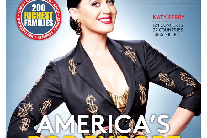 Корици - Кейти Пери на корицата на Форбс